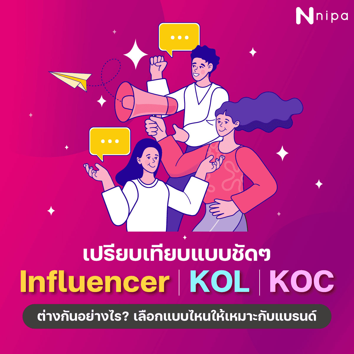 เปรียบเทียบแบบชัด ๆ Influencer / KOL / KOC ต่างกันอย่างไร เลือกแบบไหน ...